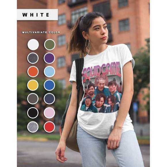 Tops | Squuid Game T Shirt Gi Hun Kang Sae Byeok Sang Woo | Poshmark